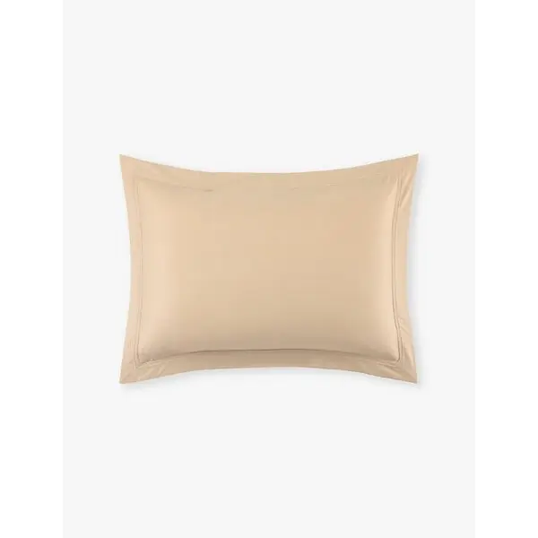 YVES DELORME Triomphe Oxford Cotton-sateen Pillow Case - Dune