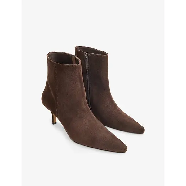 Whistles Pointed Toe Suede Heeled Boots