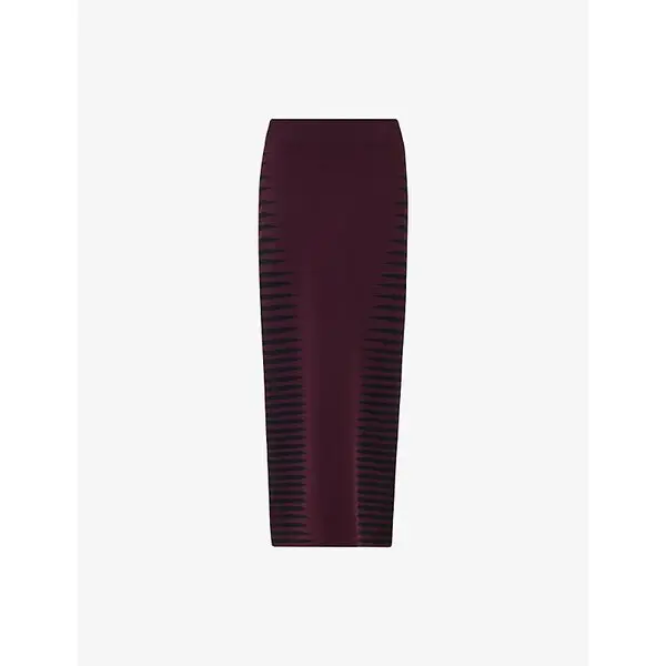 LEEM Jacquard Slim-fit Knitted Pencil Skirt