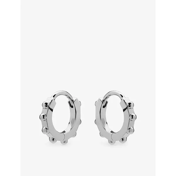 SHAUN LEANE Spur Mini Sterling- Hoop Earrings - Silver