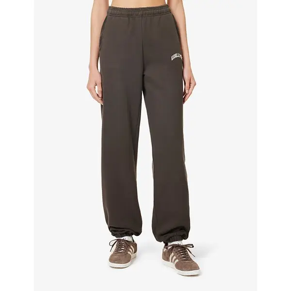 ADANOLA Embroidered Cotton Jersey Jogging Bottoms