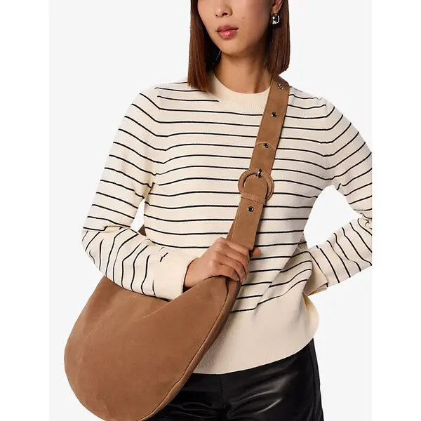 Whistles Striped Relaxed-fit Knitted Jumper