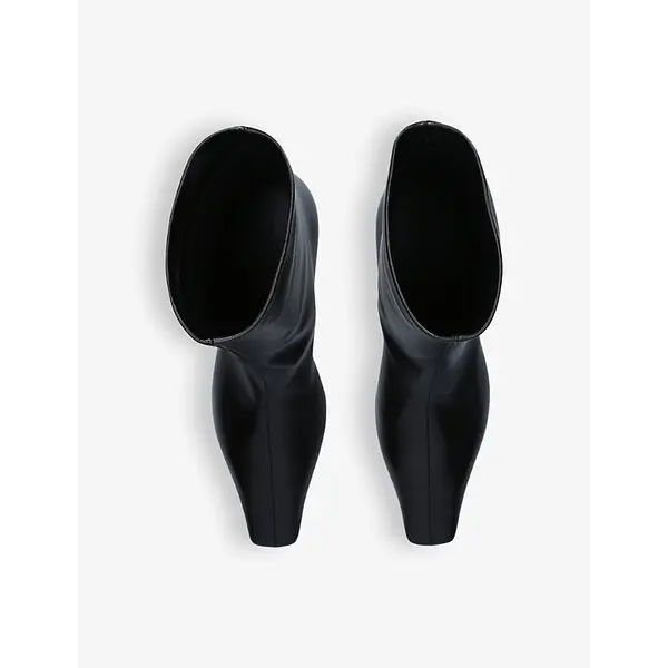 Khaite Arizona Leather Ankle Boots