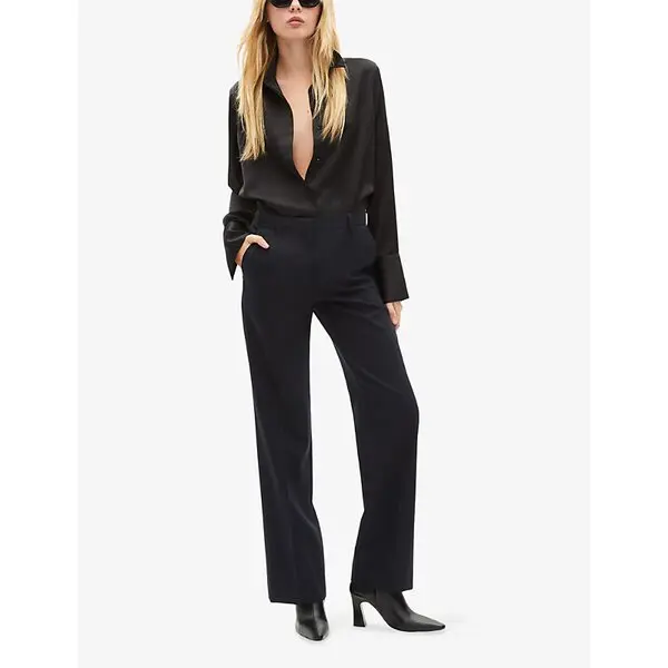 The Kooples Tailored Straight-leg Woven Trousers