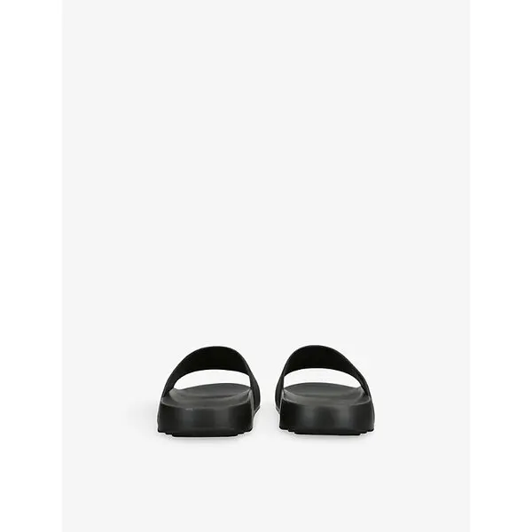 Givenchy Rubber Slides With Embossed Logo - Black