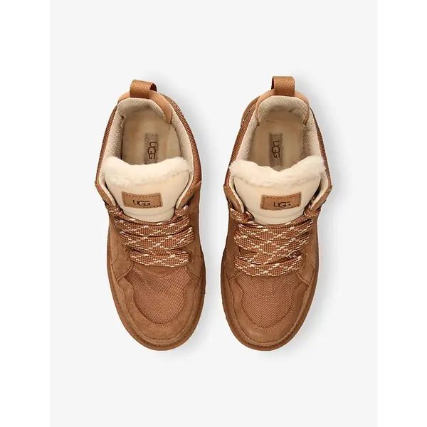 UGG Lowmel Suede And Mesh Mid-top Trainers