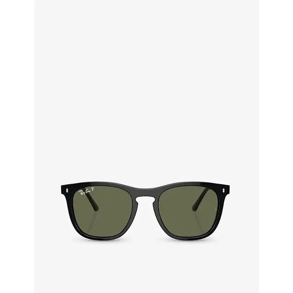 Ray-ban Rb2210 Square-frame Acetate Sunglasses - Black