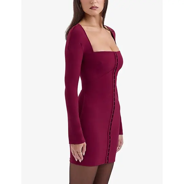 House Of Cb Selene Stretch-woven Mini Dress