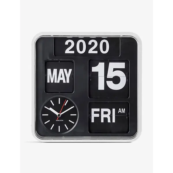 KARLSSON Mini Flip Mechanical Wall Clock 24.5cm - White