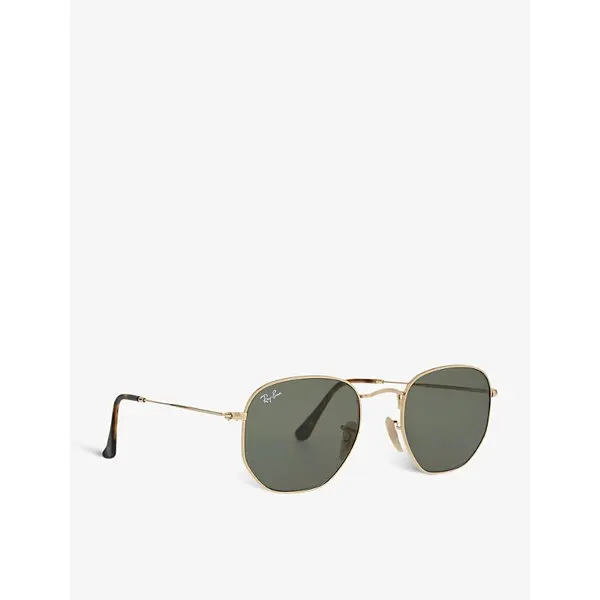 Ray-ban Hexagonal-frame Sunglasses - Gold