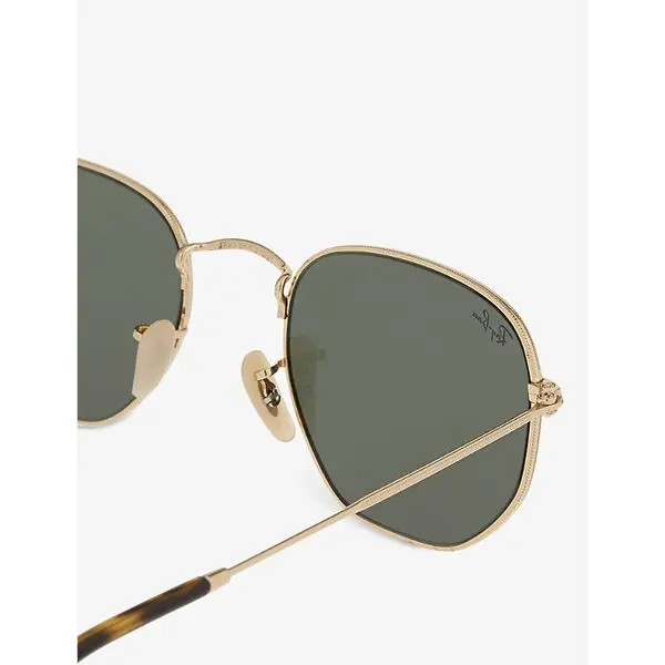 Ray-ban Hexagonal-frame Sunglasses - Gold