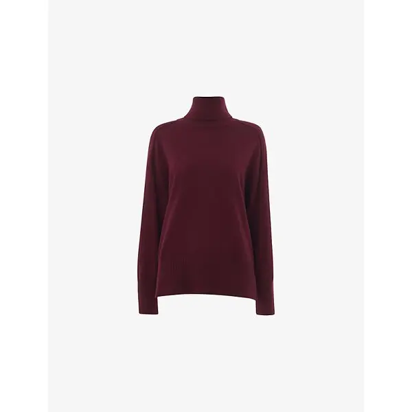 Whistles Knitted Cashmere Turtleneck Jumper