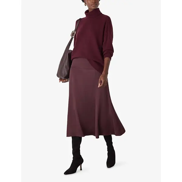 Whistles Knitted Cashmere Turtleneck Jumper