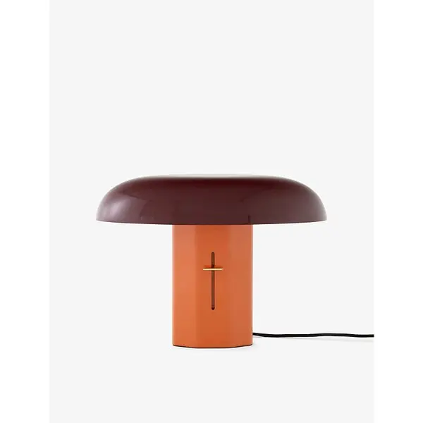 &TRADITION Montera Aluminium And Brass Table Lamp - Amber And Ruby