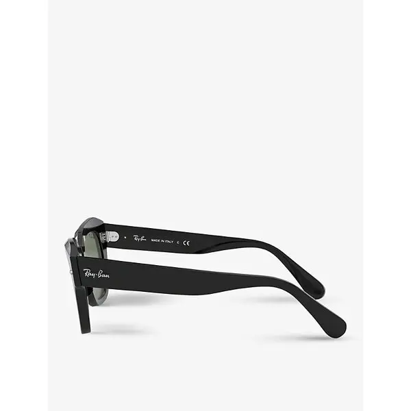 Ray-ban Rb2186 Rectangular-frame Sunglasses - Black