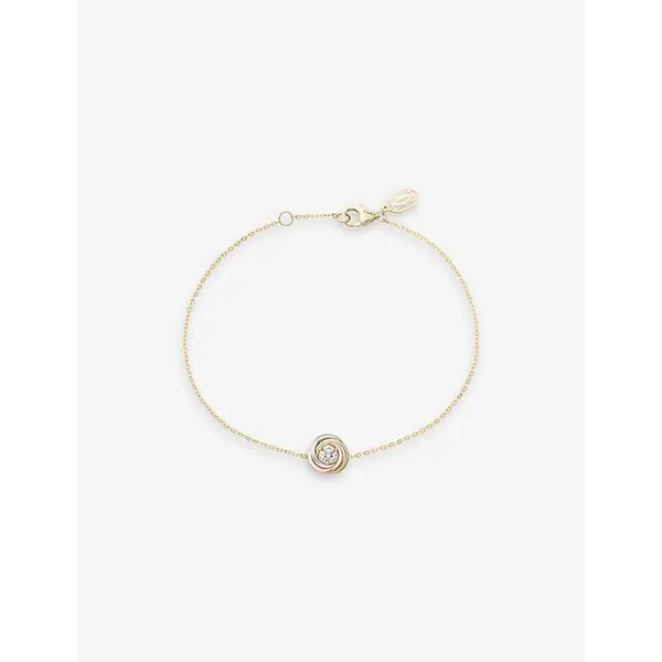 Cartier Trinity 18ct Gold And Diamond Bracelet - Multicolour