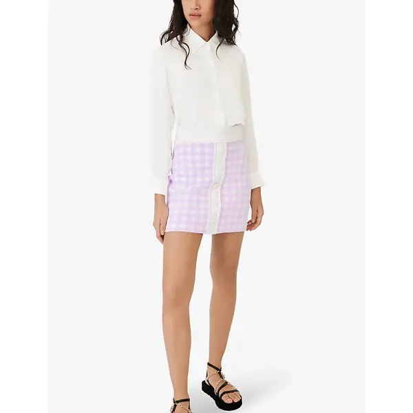 Maje Cecily Silk Shirt - White