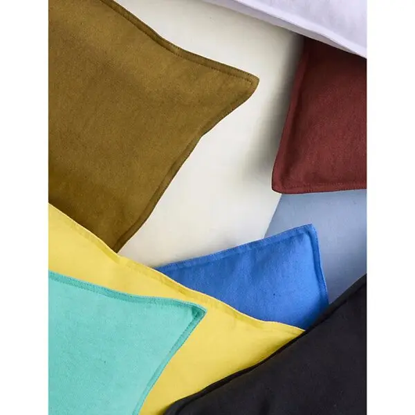 HAY Square Cotton And Linen Cushion 50cm X 50cm - Iron Red