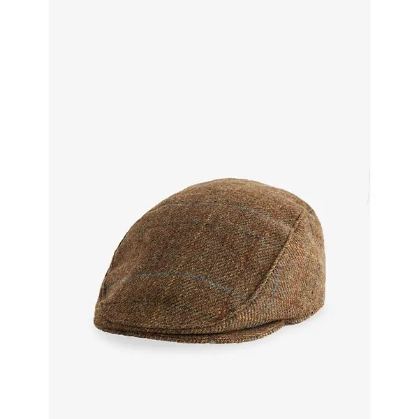 DENTS Fonthill Flat-crown Wool Cap - Chestnut