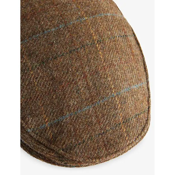 DENTS Fonthill Flat-crown Wool Cap - Chestnut
