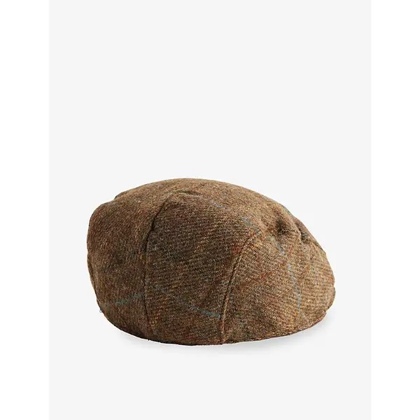 DENTS Fonthill Flat-crown Wool Cap - Chestnut