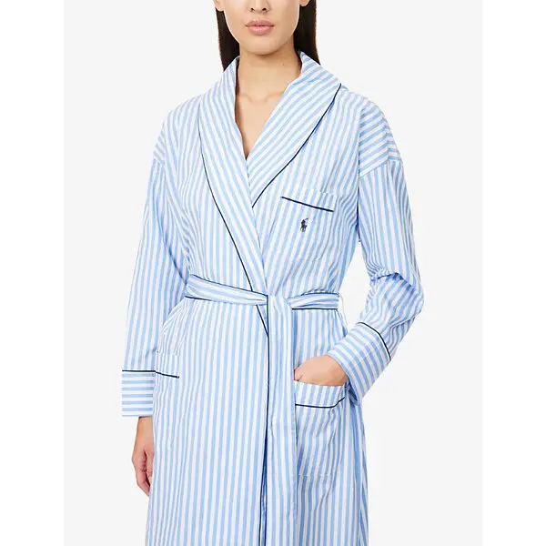 Polo Ralph Lauren Heritage Stripe Cotton Robe