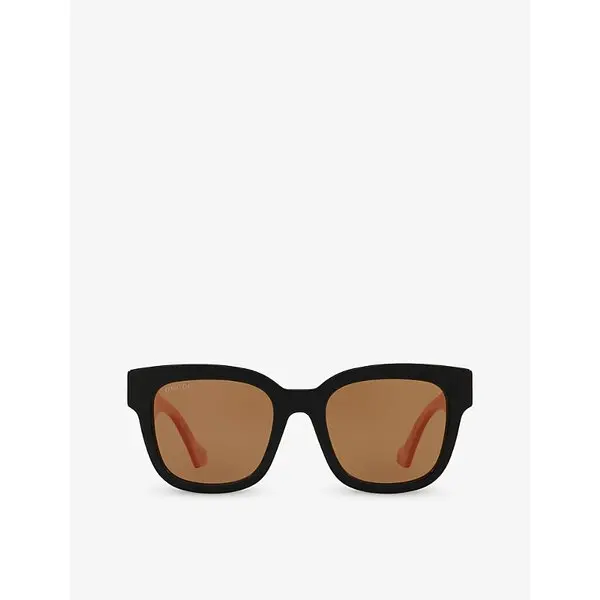 Gucci Square Frame Acetate Sunglasses - Multi-coloured