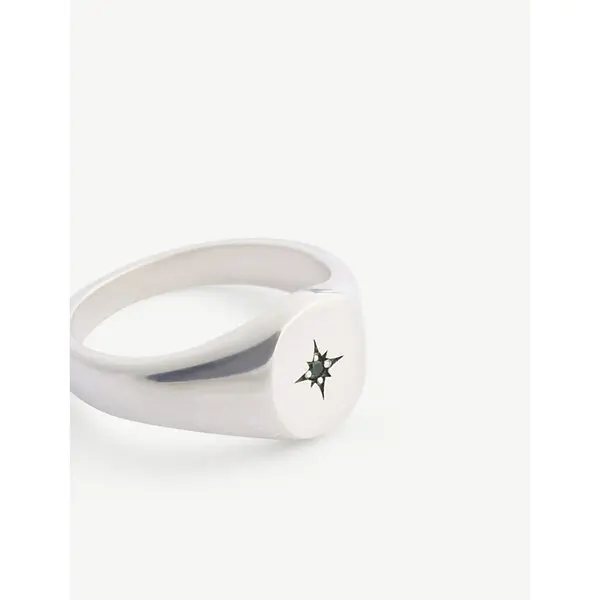 SERGE DENIMES Sterling Signet Ring