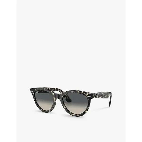 Ray-ban Rb2241 Wayfarer Way Round-frame Propionate Sunglasses - Grey