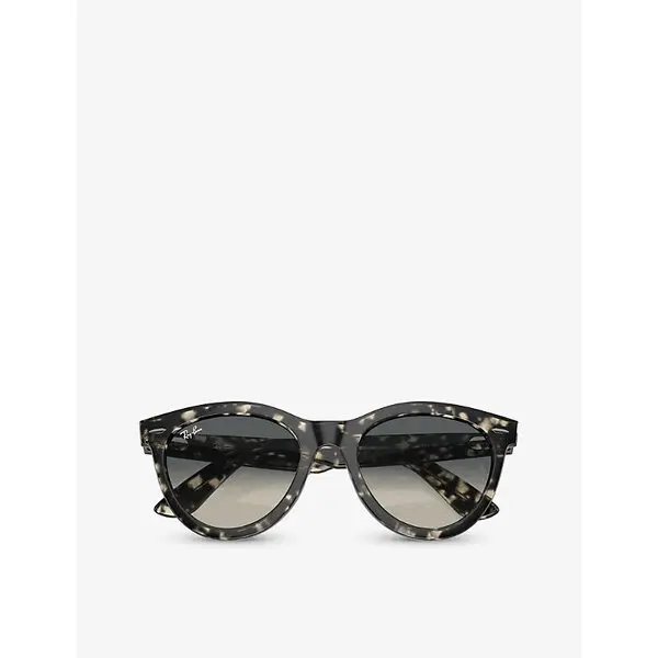 Ray-ban Rb2241 Wayfarer Way Round-frame Propionate Sunglasses - Grey