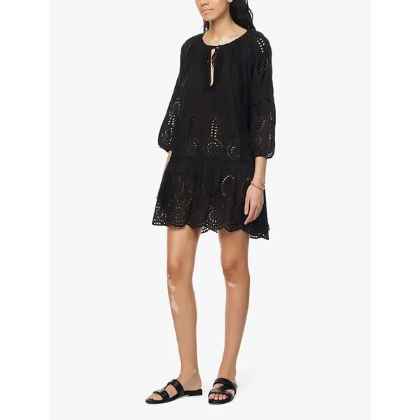 Melissa Odabash Ashley Scalloped-hem Cotton Cover-up