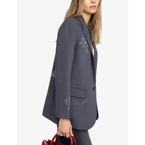 Zadig&Voltaire Vival Rhinestone-embellished Blazer