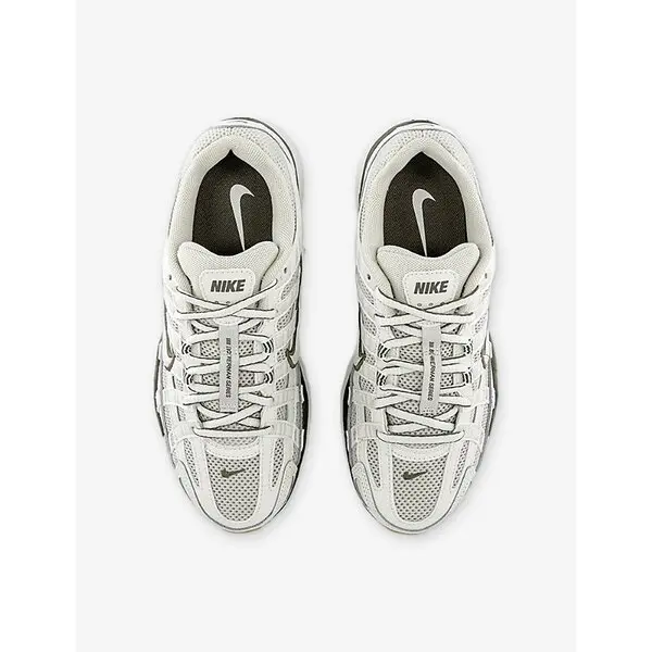 Nike P-6000 Leather And Mesh Trainers - Light Bone Sail Phantom