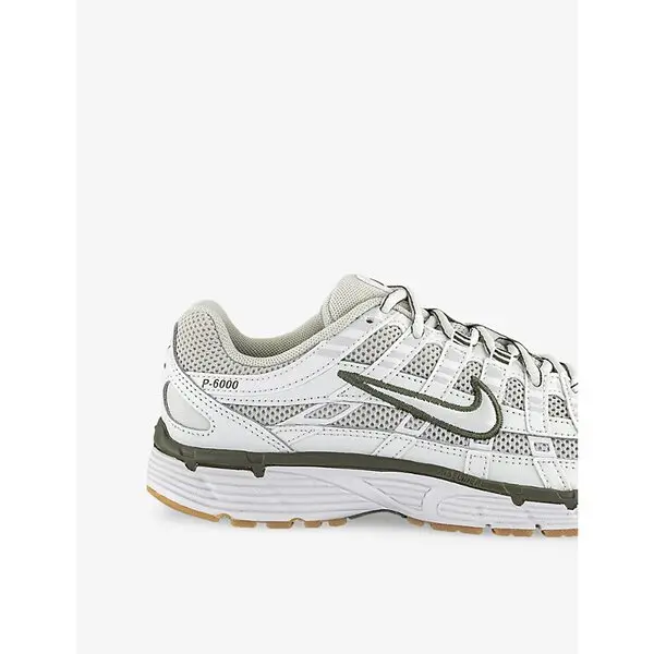 Nike P-6000 Leather And Mesh Trainers - Light Bone Sail Phantom