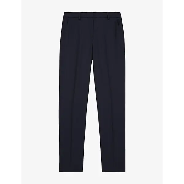 The Kooples Tailored Slim-fit Mid-rise Wool Trousers