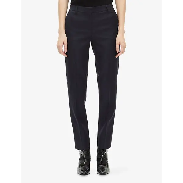 The Kooples Tailored Slim-fit Mid-rise Wool Trousers