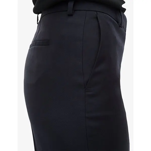 The Kooples Tailored Slim-fit Mid-rise Wool Trousers