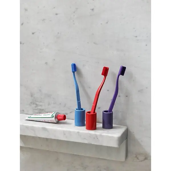 HAY Tann Branded Plastic Toothbrush - Red