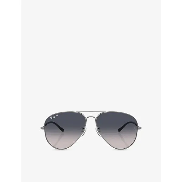 Ray-ban Aviator Metal Sunglasses - Grey