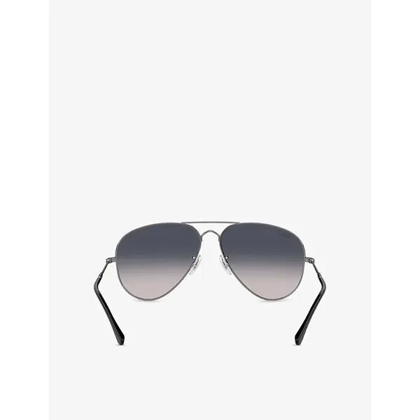 Ray-ban Rb3825 Old Aviator-frame Metal Sunglasses - Grey