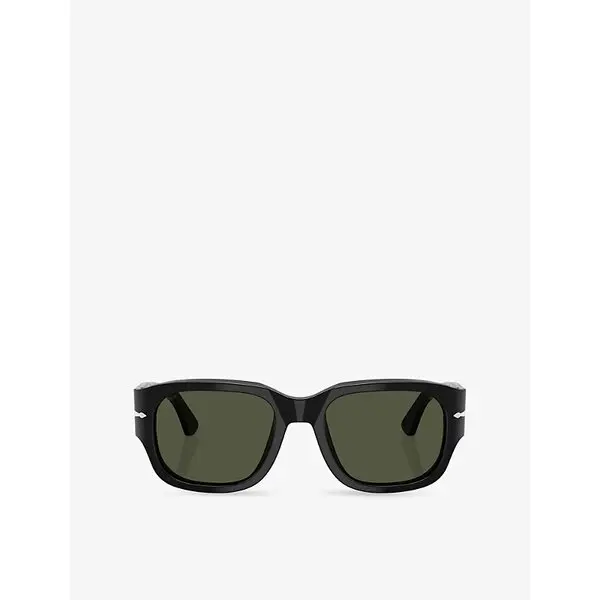 Persol Po3380s Square-frame Acetate Sunglasses - Black