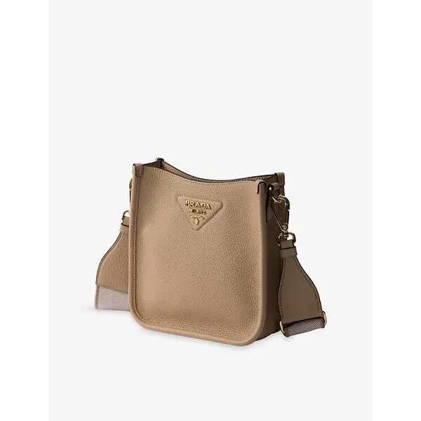 Prada Triangle-patch Leather Mini Shoulder Bag