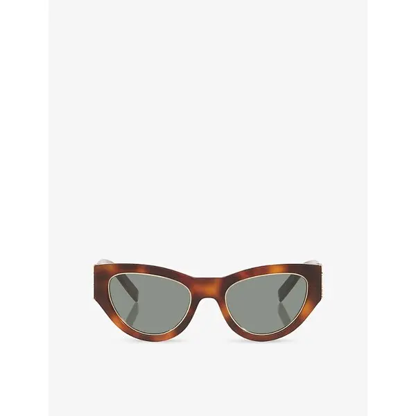Saint Laurent Cat-eye Tortoiseshell Acetate Sunglasses - Brown