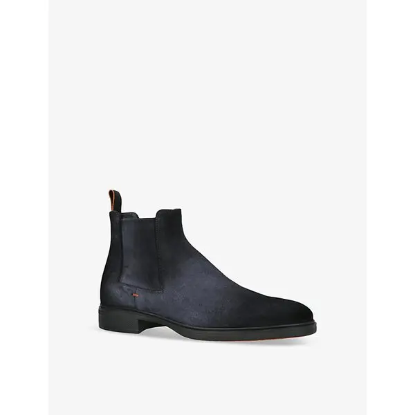Santoni Suede Chelsea Boots