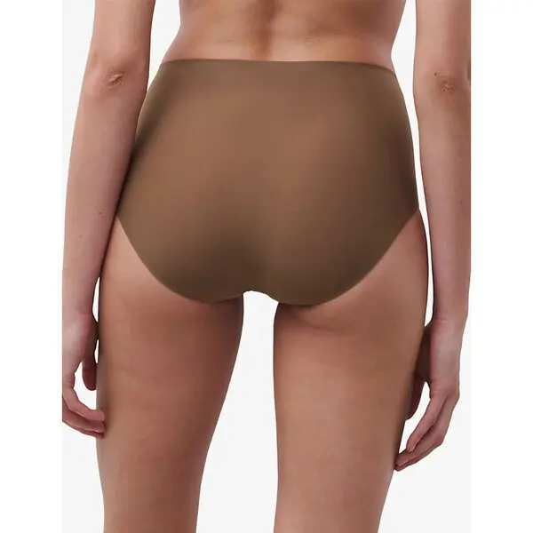 Chantelle Soft Stretch Seamless One-size High-waisted Briefs - Cocoa