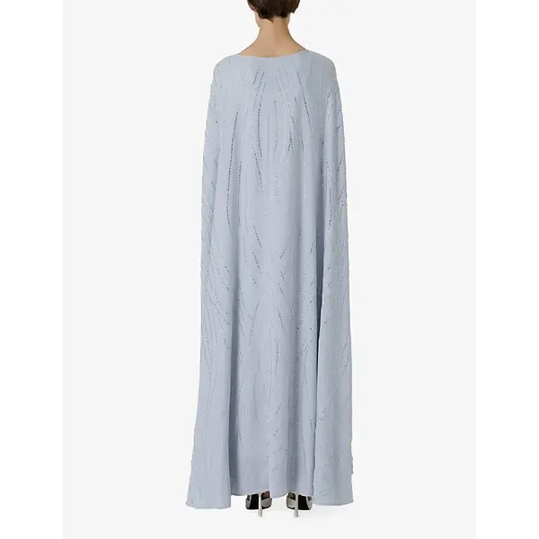 LEEM Embellished Woven Cape