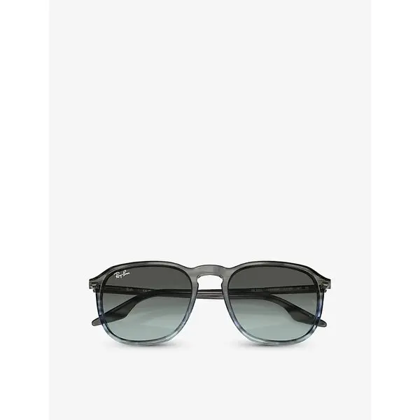 Ray-ban Rb2203 Square-frame Sunglasses - Blue