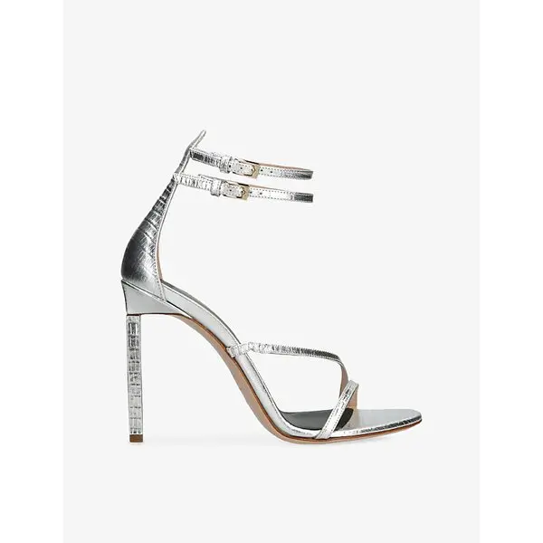 TOM FORD Double Strap 105 Leather Sandal Heels