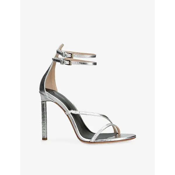 TOM FORD Double Strap 105 Leather Sandal Heels