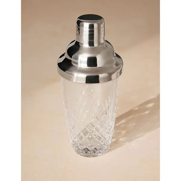 SOHO HOME Barwell Diamond-cut Crystal Martini Shaker 16cm